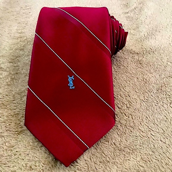 Yves Saint Laurent | Accessories | Ysl Tie Silk Striped Red White W ...